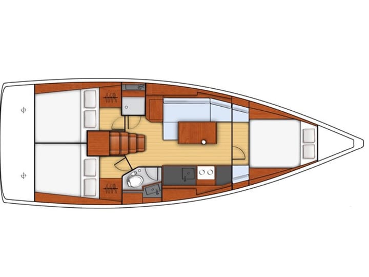 Segelboot Beneteau Oceanis 38 (2015) für Charter - Limanu, Judetul ...